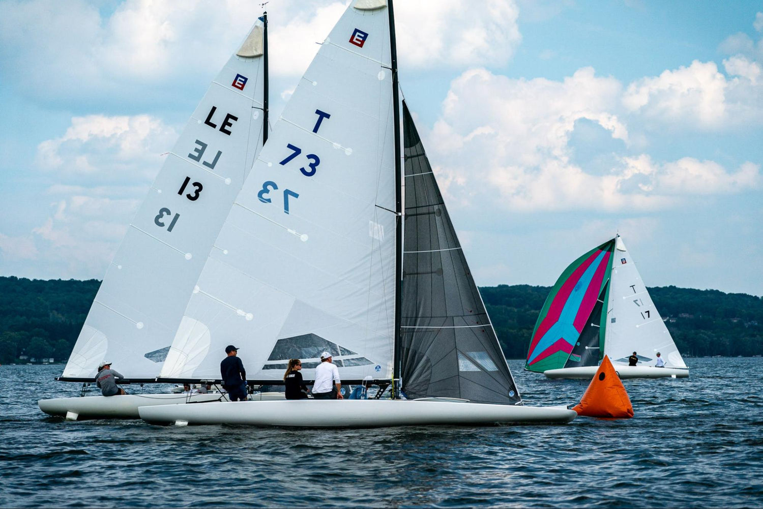 Podium Sweep at the E Scow ECESA Championship | North Sails